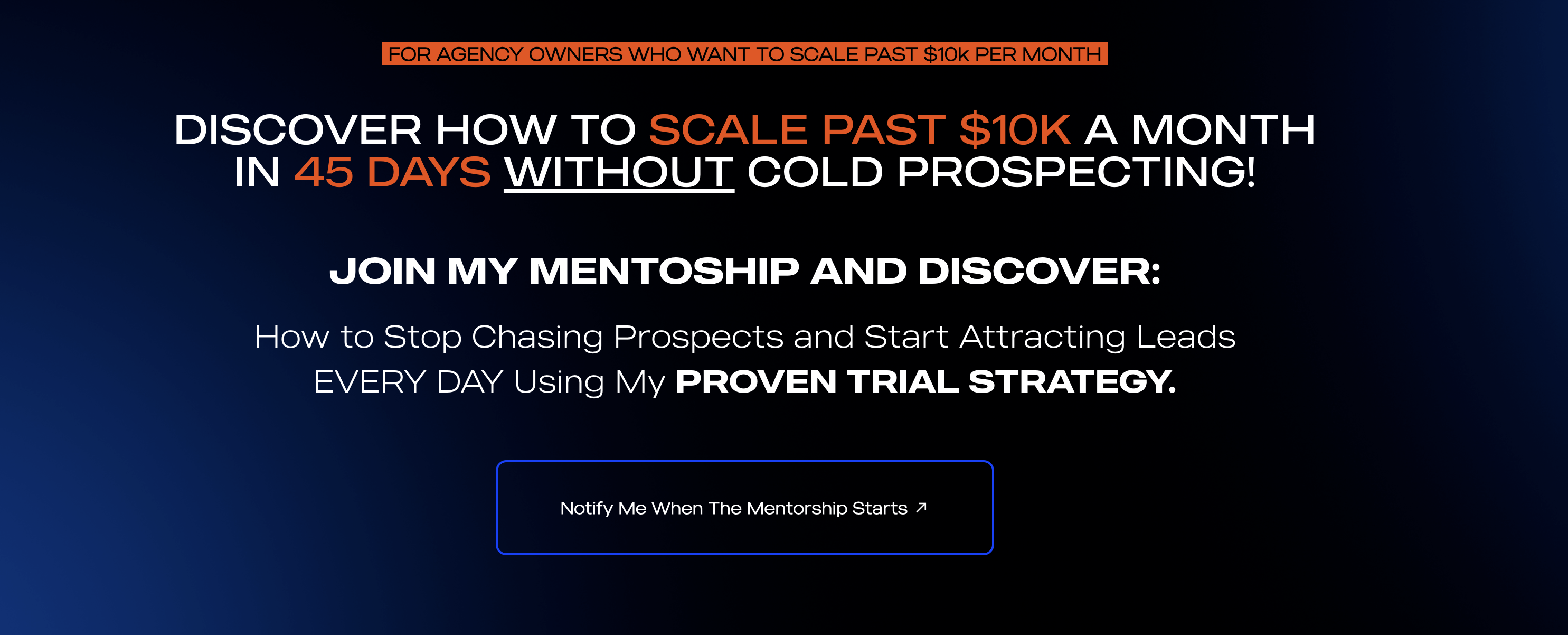 Pro Agency Edge Mentorship | Home